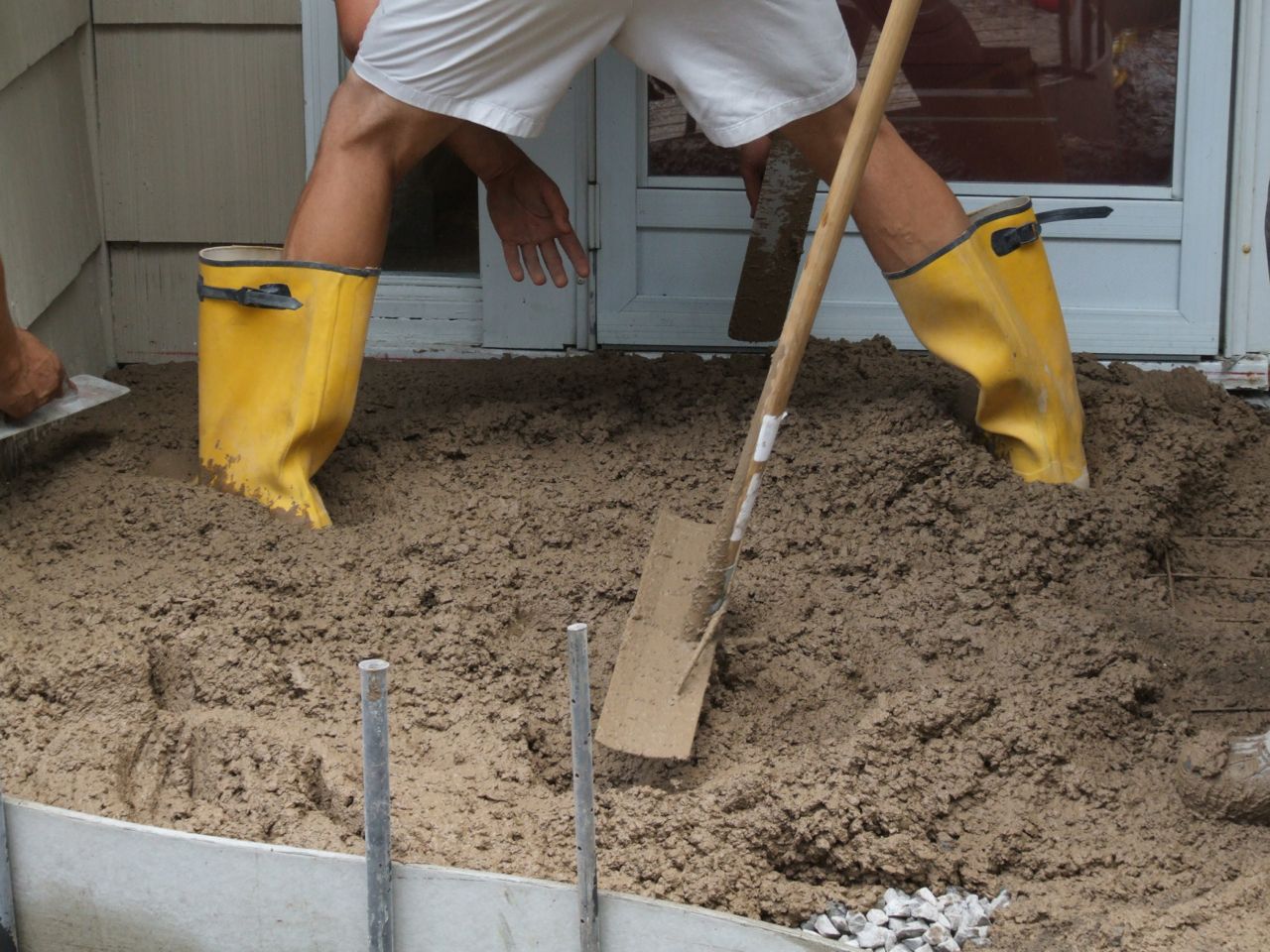 Pouring a stamped concrete front porch part 3 | Jon Pohlman