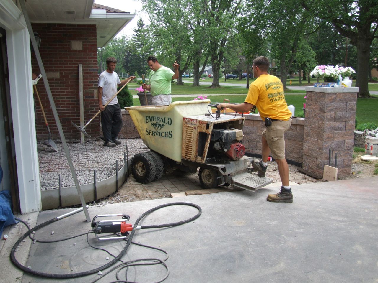 Pouring a stamped concrete front porch part 3 | Jon Pohlman